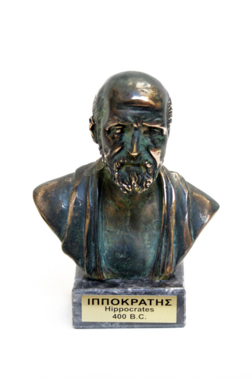 Ιπποκράτης Mεταλλικό Aγαλματίδιο - Διακοσμητικά Κήπου